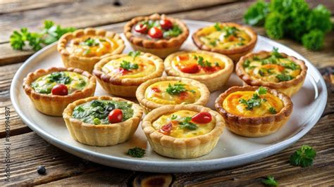 Assorted Mini Quiches Perfect For A Charming Appetizer Spread Mini
