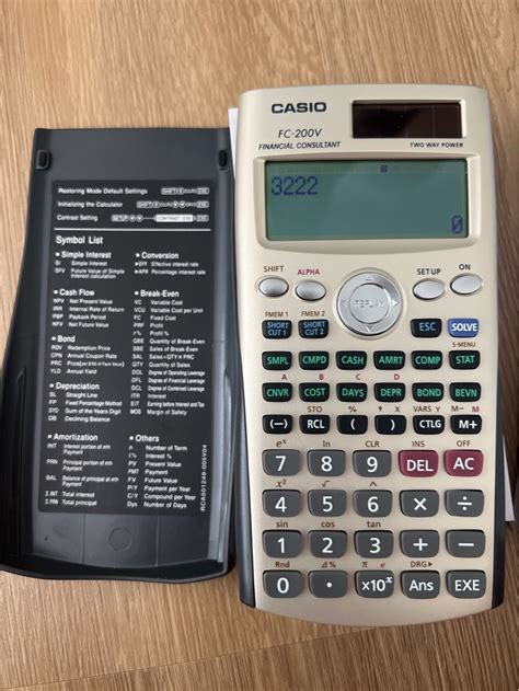 Fc 200v Financial Calculator Computers And Tech Office And Business Technology On Carousell