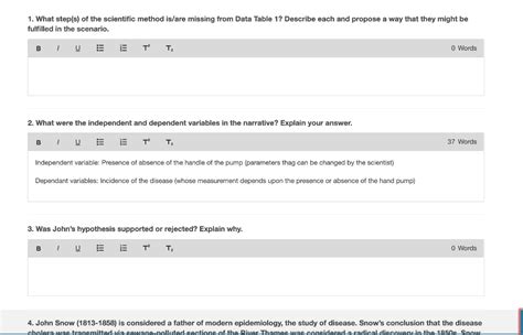 Experiment 1 Es Data Table 1 Data Table 1 The