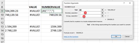 Correcting Numbers In Excel With Incorrect Commas Points Or Spaces