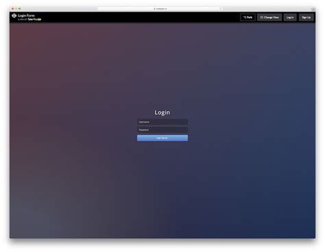 красивая форма авторизации Html Css
