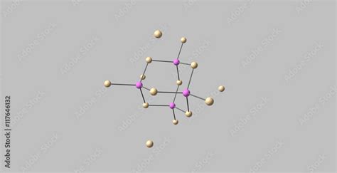 Gallium Arsenide Molecular Structure Isolated On Grey Stock