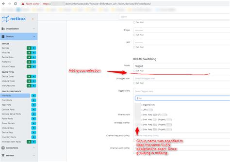 Group Filter Is Missing From The Bulk Function Interface Issue Netbox Community Netbox