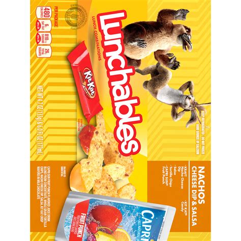 Buy Lunchables Nachos Cheese Dip And Salsa Meal Kit With Capri Sun Fruit Punch Drink And Kit Kat