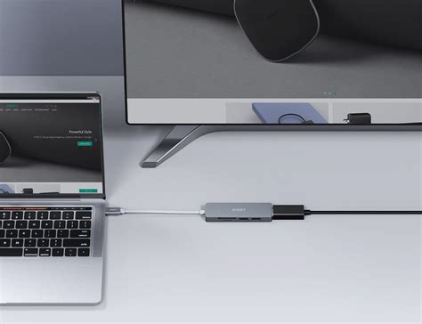 Aukey CB C72 Compact USB Type C Hub Gadget Flow