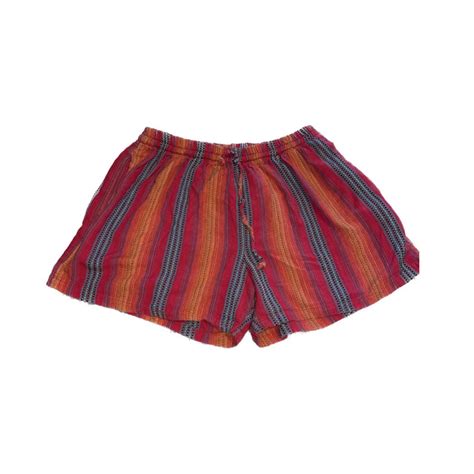 Striped Drawstring Shorts With Pockets Size Depop