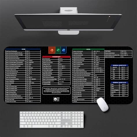 Excel Cheat Sheet Desk Mat Etsy