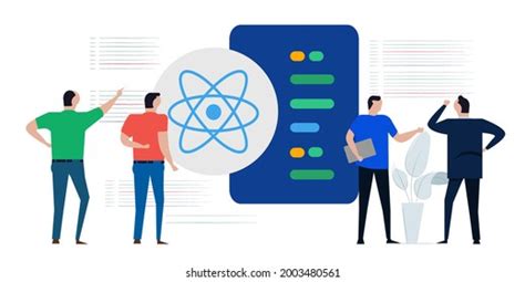 React Native Mobile Programming Coding Developer Stock Vector Royalty Free 1965776659