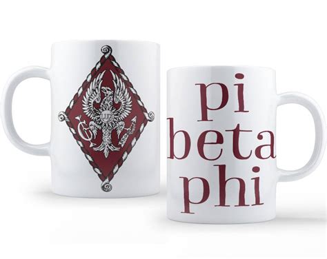 Piphi Pi Beta Phi Crest Mug Sorority Coffee Mug Etsy