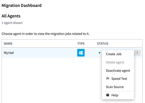 Creating A New Migration Job Egnyte