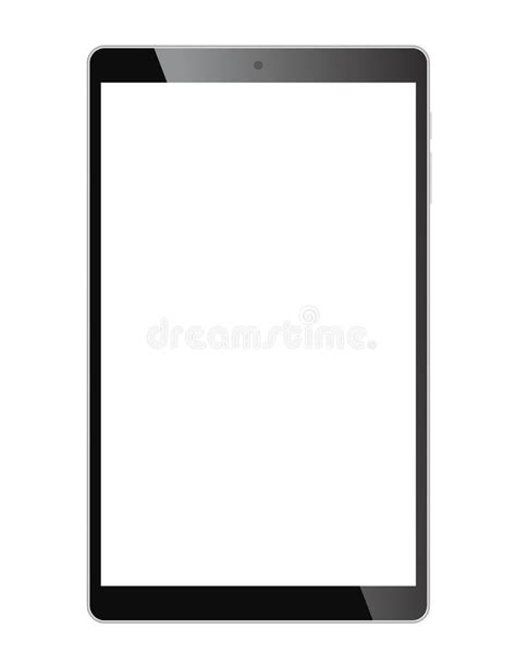 Realistic Tablet Mockup Set Stock Vector Illustration Of Device