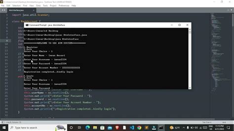 Atm Interface Task 3 Java Development Internship Level 2 Oasis Infobyte Youtube