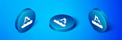 푸른 배경에 고립 된 바다 아이콘에 동위 가소 성 섬 바다와 야자수가 있는 풍경 여행 파란색 원 버튼입니다 벡터 3차원 형태에 대한 스톡 벡터 아트 및 기타 이미지 Istock