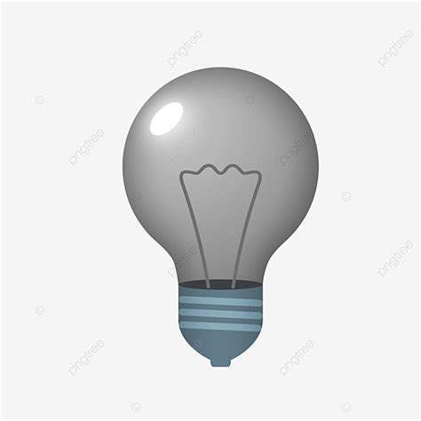Turn Off Light Vector Art Png Flat Light Bulb Turn Off Isolated Vector