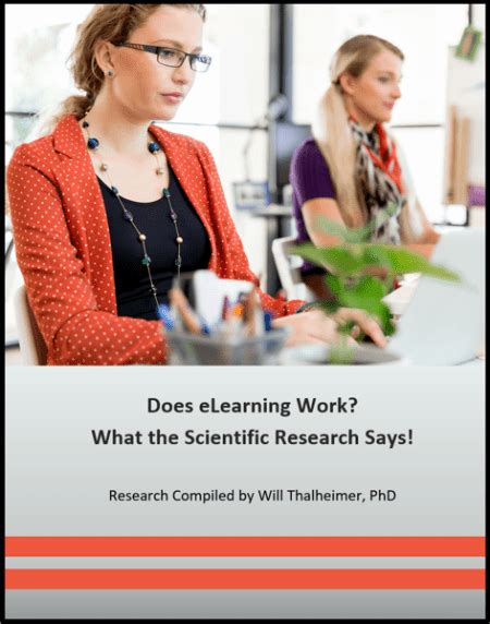Major Research Review On Elearning Effectiveness Work Learning Research