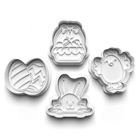 Easter Basket And Bunny Cookie Cutter Set Bakers Boutique