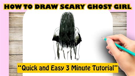 How To Draw SCARY GHOST GIRL YouTube