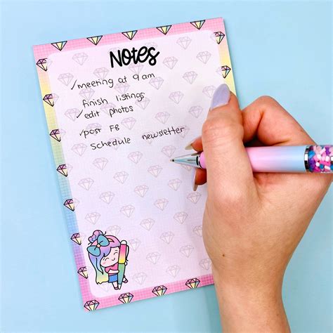Luna Pen Notes 5x7 Notepad 30 Sheets