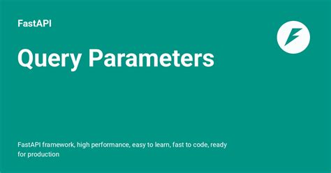 Query Parameters Fastapi