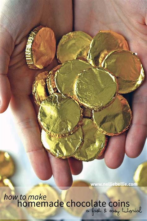 Chocolate Coins A Homemade Recipe From Nelliebellie