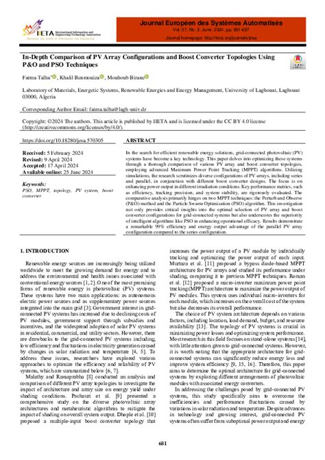 Pdf In Depth Comparison Of Pv Array Configurations And Boost