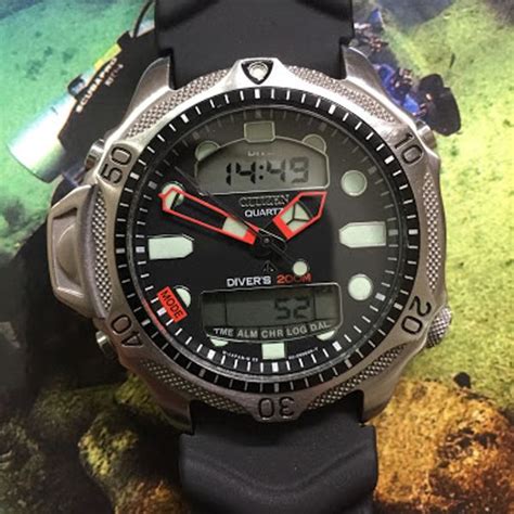 Citizen Aqualand Promaster Jp1010 Ana Digi Divers W New Strap Conus
