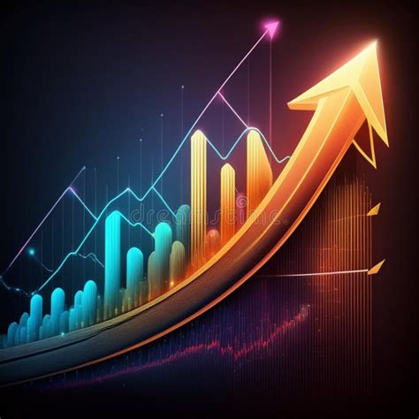 Business Growth Upward Graph Stock Image Image Of Graph Business
