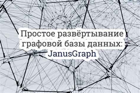 Простое развёртывание графовой базы данных Janusgraph By Андрей Шагин Nop Nuances Of