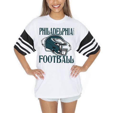 Philadelphia Eagles Gameday Couture Womens Vintage Look Contrast Mesh