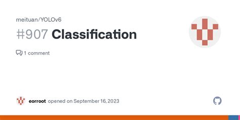Classification Issue 907 Meituan YOLOv6 GitHub