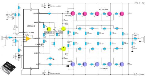 Designing A Powerful Audio Amplifier A Detailed Circuit Diagram