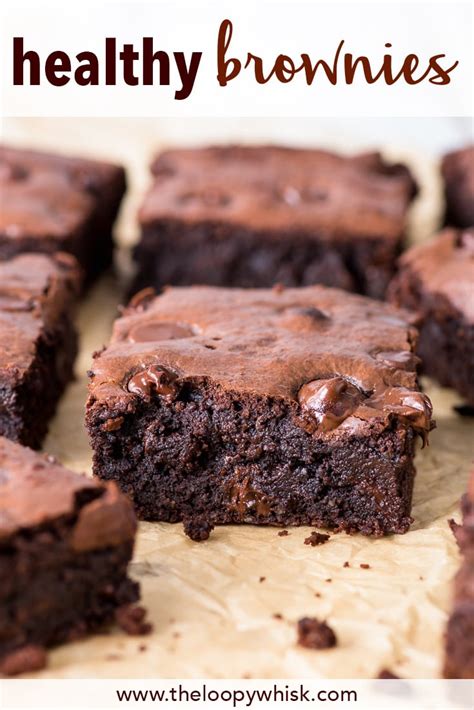 Super Fudgy Healthy Brownies The Loopy Whisk