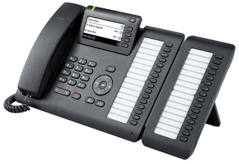 File OpenScape Desk Phone CP400 Perspective View High With Keymodul Png Unify OpenScape