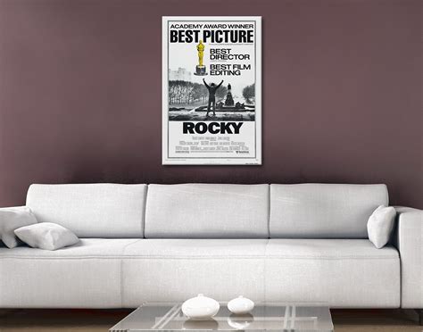 Classic Rocky Movie Poster Canvas Art Canvas Prints Perth