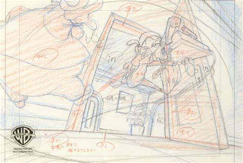 Animaniacs Original Production Drawing Wakko And Thaddeus Plotz