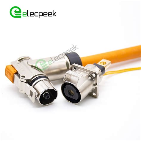 250a Hvil Connector 1pin 10mm Right Angled Plug Metal Shell