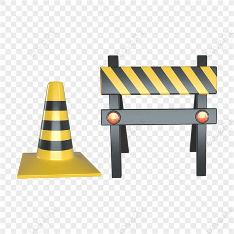 3d 일러스트 노란색 교통 장애물수집기계장치상징 Png 일러스트 무료 다운로드 Lovepik