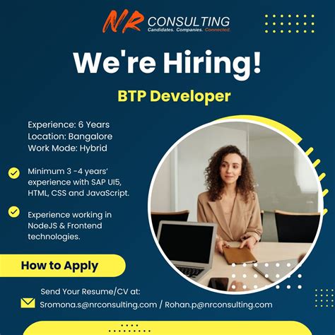Nr Consulting On Linkedin Btpdeveloper Bangalorejobs Techcareers