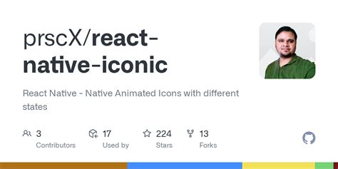 GitHub PrscX React Native Iconic React Native Native Animated