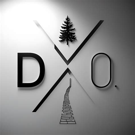 A White Wall With A Tree And A Building In The Background Premium AI Generated Image