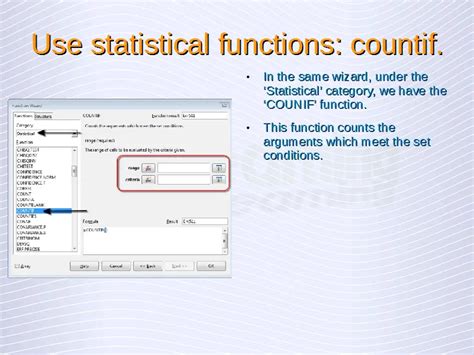 Advanced Spreadsheets Statistical Functions