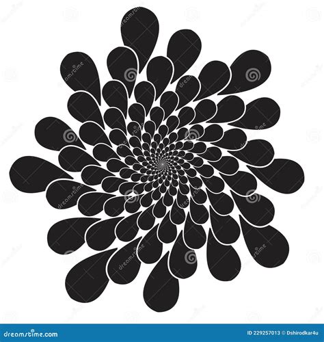 Fibonacci Pattern Black And White Triangle Checkered Circle Vector