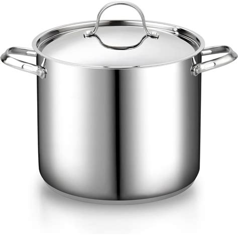 Induction Compatible Stockpot Easyday 12 Quart Stainless Steel Stock