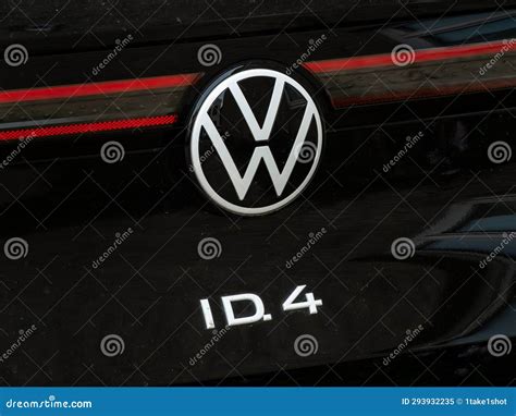 Volkswagen Id4 Logo Emblem Editorial Image Image Of Company Brand
