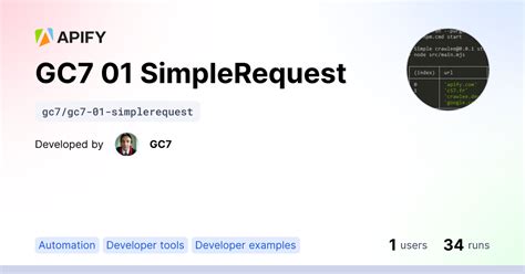 gc7 01 simplerequest curl api · apify