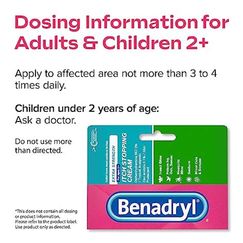 Benadryl Extra Strength Anti Itch Topical Cream With 2 Diphenhydramine Hci And For Itch Relief Of