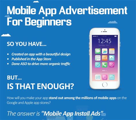 Mobile App Advertisement For Beginners [infographic]