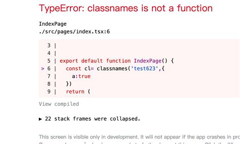 Bug Import As Classnames From Classnames 在mfsu下会报错 · Issue 8095