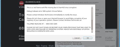 Remove Net Frame Work File Missing Virus Fake Warning Removal