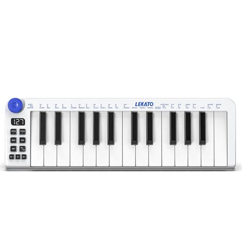 Lekato 25 Key Mini Midi Keyboard Controller Bluetooth Velocity Sensiti Lekato Buy Musical